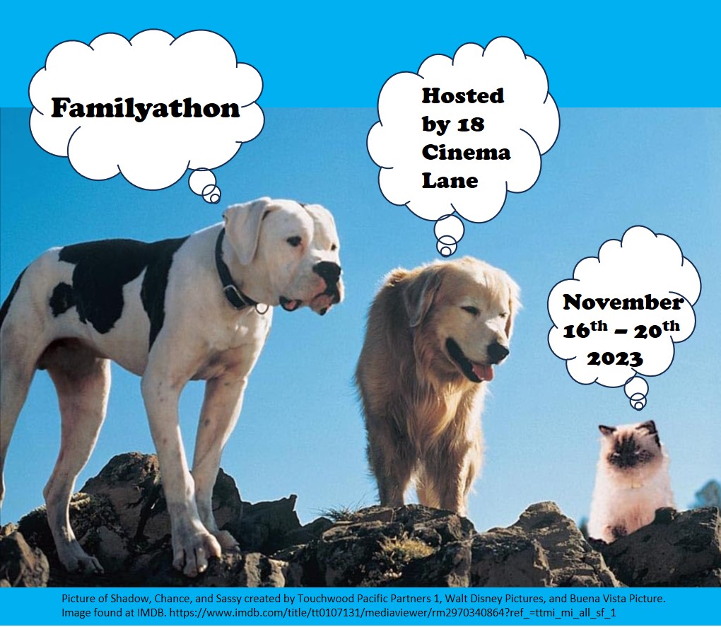 Have you signed up for the Familyathon Blogathon yet? – 18 Cinema Lane